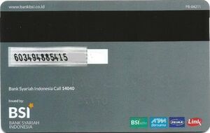Bank Card: BSI Silver Debit - GPN (Bank Syariah Indonesia, Indonesia ...