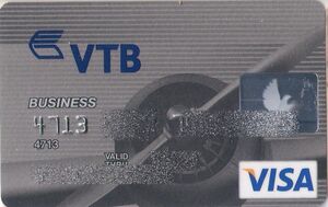 Bank Card: VTB Bank (VTB Bank, BelarusCol:BY-VI-0193