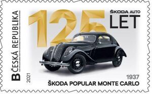 Stamp: 1937 Škoda Popular Monte Carlo (Czech Republic: Personalized ...