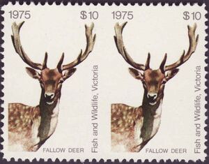 Stamp: Fallow deer (Dama dama) (Victoria: Revenue Stamps(Fish and ...