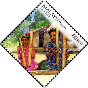 Stamp: The Proto-Malays (Malaysia) (Lifestyles of the Aboriginal People ...
