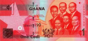Banknote: 1 Cedi (Ghana(2007-2017 Issue) Wor:P-37g