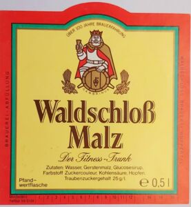 Drink Label: Waldschloss Malz (Waldschloß Brauerei, Germany, Federal ...