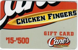 Gift Card: Raising Cane's Chicken Fingers $15-500 (Raising Cane's ...