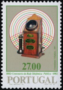 Stamp: Telephone 1887 (Portugal(1 Centenary of the Inauguration of the ...
