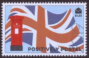 Stamp: Union Jack and pillar box (United Kingdom: Cinderella Stamps ...