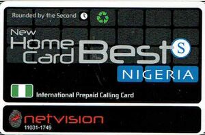 טלכרט: New Home Card - Best Nigeria "S" (Netvision (013-017), ישראל(New ...