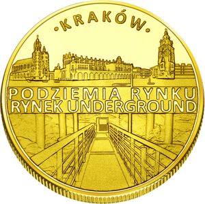 Token: Podziemia Rynku / Muzeum Krakowa (Poland(Złota Polska - Złote ...