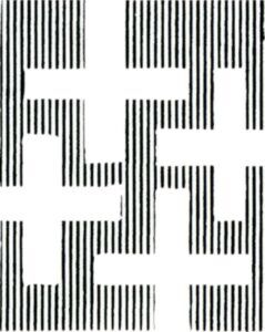 Stamp: Wavy Lines (Denmark(Wavy Lines (With Hearts / Solid Background ...