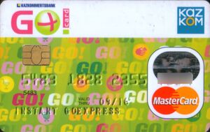Bank Card: GO Card (Kazkommertsbank, KazakhstanCol:KZ-MC-0008.02