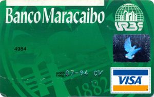 Bank Card: Banco Maracaibo - URBE (Banco De Maracaibo, VenezuelaCol:VE ...