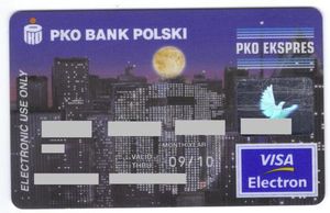Bank Card: Pko Bank Polski (PKO Bank Polski, PolandCol:PL-VE-0003.03
