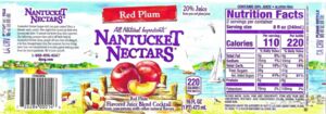 Drink Label: Nantucket Nectars Red Plum (Mott's LLP, United States of ...