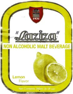 Drink Label: Laziza Lemon (Brasserie Almaza (Heineken), Lebanon) Col:LB ...