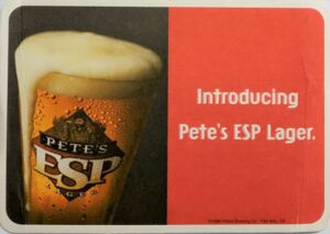 Beer Coaster: Pete's ESP Lager (Pete's Brewing Company, United States ...