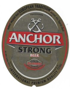 Drink Label: Anchor strong beer (Asia Pacific Brewery (Lanka) Ltd ...
