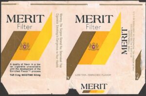 Cigarette Pack: Merit (United States of America) Col:US-CT-0444