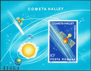 Stamp: Solar System and Halley's Comet (Romania(Halley's Comet) Mi:RO ...