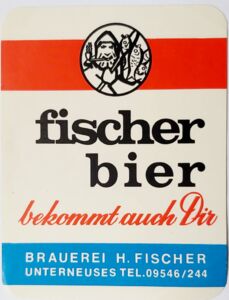 Drink Label: Fischer Bier (Frankische Brauereien, Germany, Federal ...