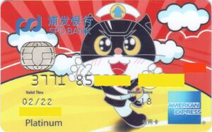 Bank Card: American Express cartoon-3 (Shanghai Pudong Development Bank ...