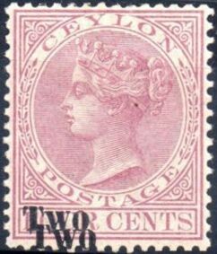 Stamp: Double Surcharged (Ceylon(Queen Victoria) Sn:LK 145b,Sg:LK 204b