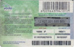 Phonecard: Vodacom carte de recharge - 30 jours (Mobile Congo DRC ...