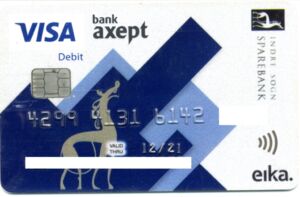 Bank Card: Bank Axept , eika (Bank Axept, NorwayCol:NO-VI-0053