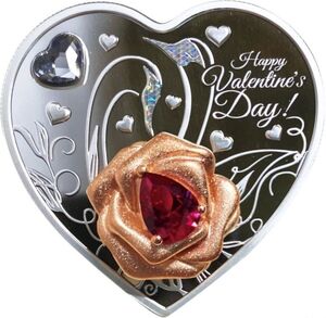 Coin: 1 Dollar (Valentine's Day) (Niue) (Numismatic Product - Love)