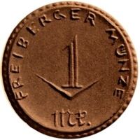 Coin: 1 Mark (German Notgeld: F Cities(Freiberg Notgeld) Col:DE-NF ...