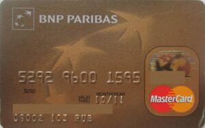 Bank Card: Gold Stars (BNP Paribas, RussiaCol:RU-MC-2510.01
