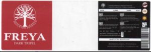 Drink Label: Freya Dark Tripel (Doornsche Bierbrouwerij, NetherlandsCol ...