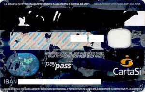 Bank Card: Codafone Smart PASS (CartaSi, ItalyCol:IT-MC-0099
