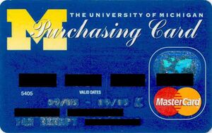 Bank Card: The University of Michigan - Purchasing Card (Bank One ...