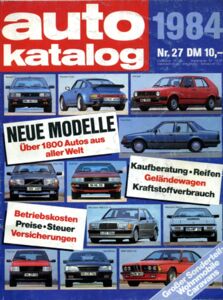 Magazine: Auto Katalog 1984 (Germany, Federal RepublicCol:DE AK-27