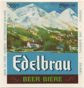 Drink Label: Edelbrau (Nothern Breweries Ltd, CanadaCol:CA-BEER-000236