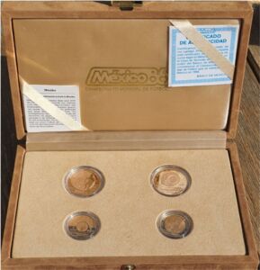 Coin: Various Pesos (Proof set 1986 - World Championship Football ...