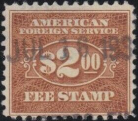 Stamp: Foreign Service Fee Stamp (United States of America: Revenue ...