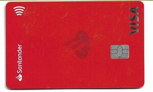 Bank Card: Visa Santander (Banco Santander, BrazilCol:BR-VI-0114