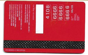 Bank Card: Visa Santander (Banco Santander, BrazilCol:BR-VI-0114
