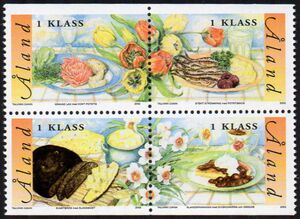 Stamp: Meals (Åland Islands(Meals) Mi:AX 203-206,Sn:AX 203,Yt:AX 203 ...