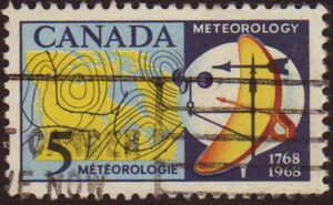 Stamp: Bicentenary of First Meteorological Readings (CanadaSn:CA 479ii