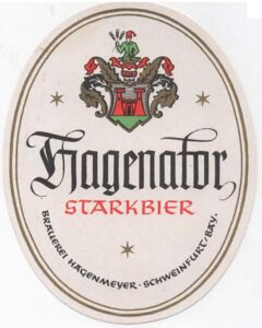 Drink Label: Hagenator Starkbier (Brauerei Hagenmeyer, Germany, Federal ...