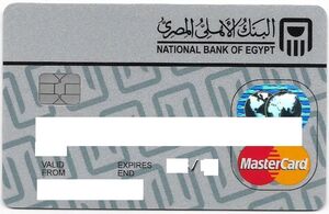 Bank Card: NBE MasterCard (National bank of Egypt, EgyptCol:EG-MC-0031.02