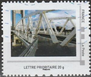 Stamp: Lifting Bridge. Bordeaux (France: Personalized Stamps(Collector ...