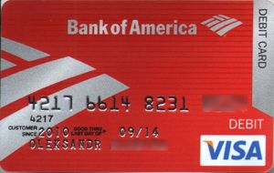 Bank Card: Bank of America Debit (Bank of America, United States of ...