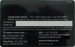 Functional Card: Priority Pass (Airports, Worldwide(Priority Pass) Col ...