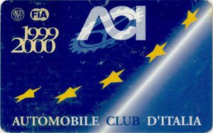 Functional Card: Aci 1999/2000 (Car Assistance and Auto Clubs, Italy ...