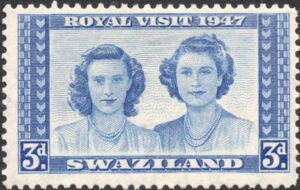 Stamp: Princess Elizabeth and Princess Margaret (Eswatini (Swaziland ...