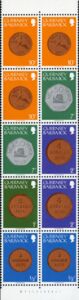 Stamp: 1 Double; 2 Double; 4 Double; 50 New Pence; 1 New Penny ...