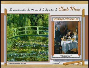 Stamp: Claude Monet (1840-1926) (Central African Republic(Claude Monet ...
